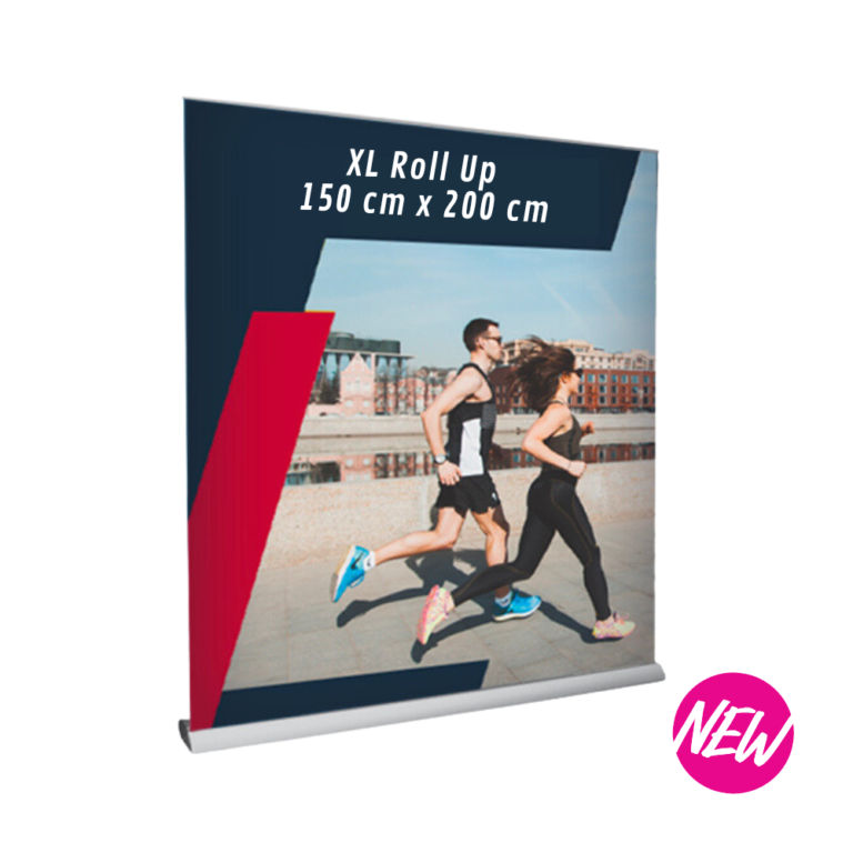 JUMBO Roll Up Banner 150 cm x 200 cm (NEW) – Impress Ltd