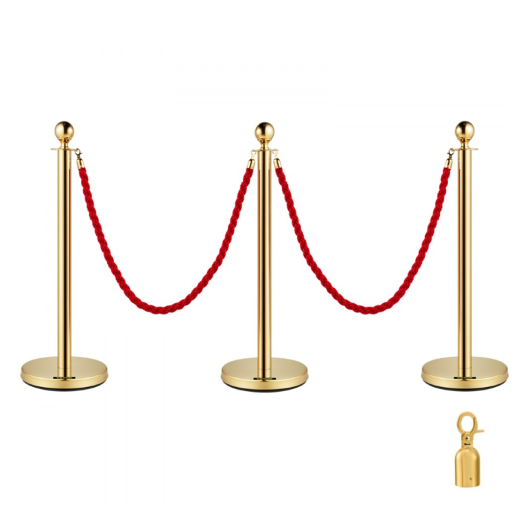 VIP Barrier Gold Stanchion with Red Rope – Impress Ltd