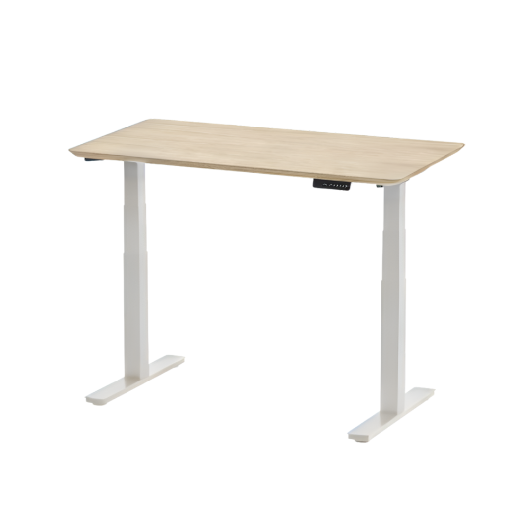 ERGO (Natural Wood 140 x 70) Electric/Motorised Height Adjustable ...